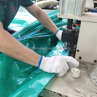 Cina Fogli di trapaniera in tessuto a strisce per esterno 200 gsm Trapaniera verde pesante per il Pakistan in vendita