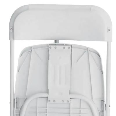Chine 81*42*39cm Ventilateur lourd dos Blanc Chaise pliante en plastique pour les applications d'atelier à vendre