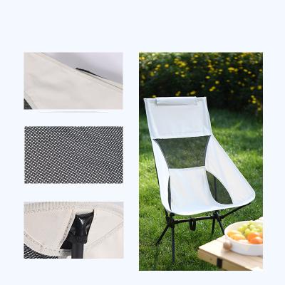 Cina Arredamento esterno 2024 Portable Foldable Steel Small Moon Chair con stile personalizzato in vendita