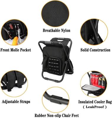 Cina 3 in 1 Portable Folding Cooler Backpack Strutture ricreative per sedia da spiaggia e campeggio in vendita