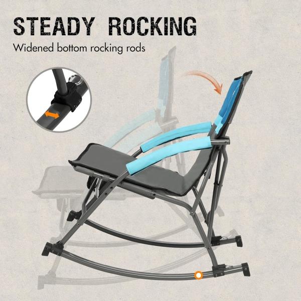 Quality Portable Outdoor Camping Chair with High Back and Hard Armrests Supports 130kg for sale