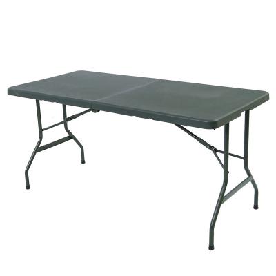 China Contemporary Design 2023 Outdoor Draagbare Opvouwbare Plastic Camping Tafel Met Strepen Te koop
