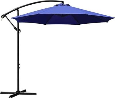 China 3m Beach Sunshade Offset Hanging Polyester Easy Tilt Adjustment Market Patio Umbrella for sale