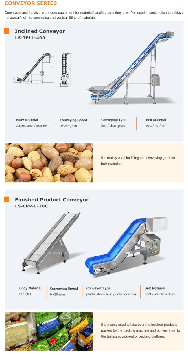 Stainless steel bowl type conveyor machinery in industrial setting
