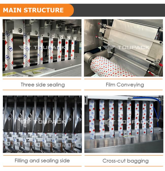 Finished sachet product samples