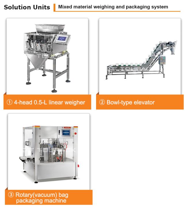 Packaging machine side view