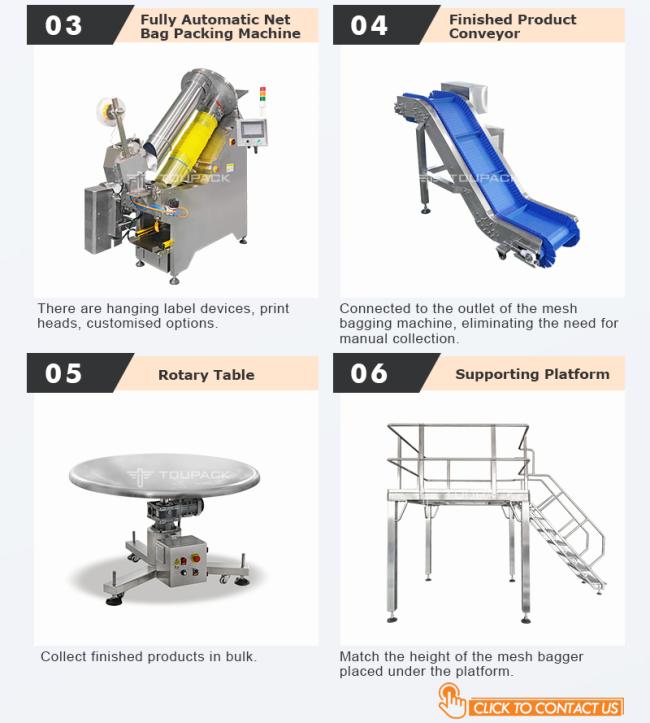 Full Auto Mesh Net Bag Packing Machine side view
