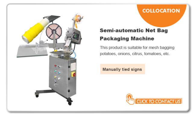 Full Auto Mesh Net Bag Packing Machine with packaged products
