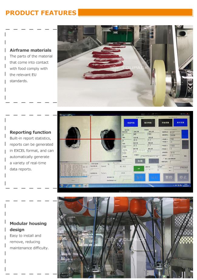 Meat Delta Robot Weighing System - Operation View