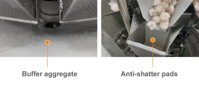 Shatterproof Multihead Weigher TY-ZHY142M16-06-11 in operation