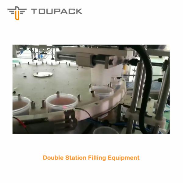 20 Head Multihead Weigher Blocky Shaped Particle Snack Chocolate Cup Filling And Sealing Machine