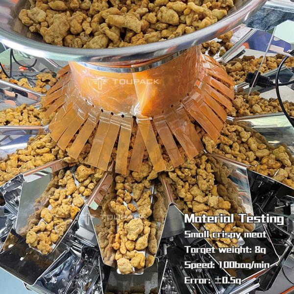 1台の重量を量る包装機械計重機4kwの14頭部は完全に食糧Multiheadの吹いた