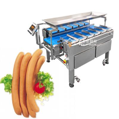 中国 SUS304 純肉ソーセージベルトコンベア 多頭計 販売のため