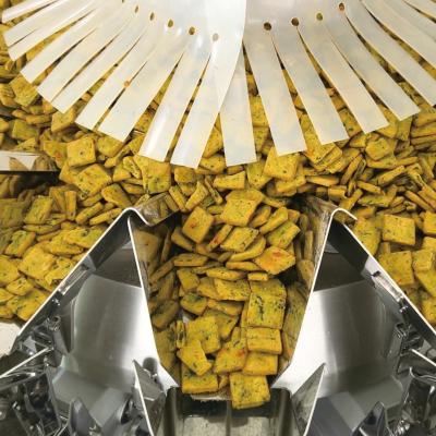 China Automatic Multi Head Weigher Snack Food Vffs Nitrogen Packing Machine With Metal Detector for sale