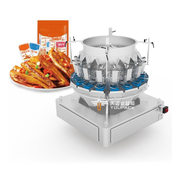 Automatic Dried Vegetables Weighing Digital Scales Multihead 14 Heads Dried Fruits Combination Weigher
