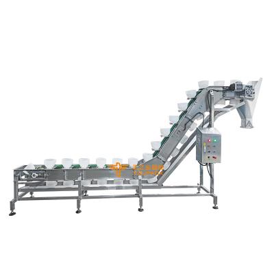 Cina Macchinari trasportatori a vasca Elevatore a Z Elevatore inclinato in acciaio inossidabile per vasche Trasportatore per carne e alimenti surgelati in vendita
