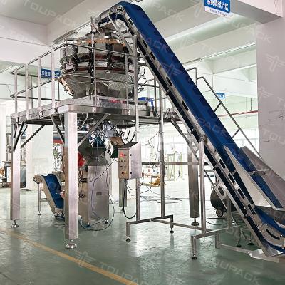 Chine Machine d'emballage automatique de sacs en filet de noix de haute qualité pour l'emballage de sacs en filet d'ail, d'oignons, de pommes de terre, d'agrumes, de pièces de chocolat à vendre