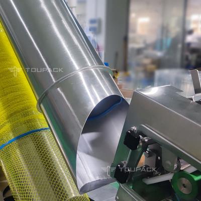 China Semi-Automatic Net Bag Packing Machine with Stainless Steel 304/316 Construction 25-40 BPM Speed and 220V Operation for sale