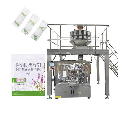 China VFFS Packaging Machine For Desiccant Tablets Premade Pouch Packing Machine With Multihead Weigher for sale