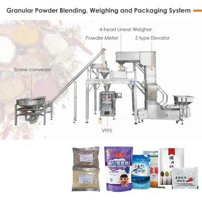 China Automatic High Accuracy Linear Weigher Spice Packaging Line Premade Pouch Packing Machine For Seasonings for sale