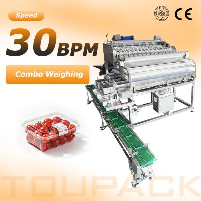 China High-Efficiency Automated Weighing & Packaging System for Cherry Tomatoes & Small Fruits for sale