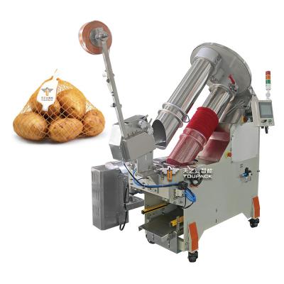 China Automatic Net Clipping Machine for Onion Potato Citrus Fruit Mesh Bag Packaging for sale