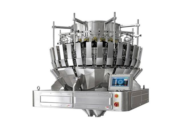 Detailed view of weigher's hopper mechanism