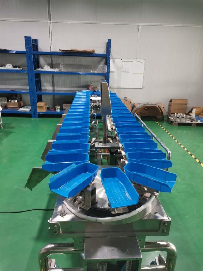 Multihead weight sorting machine operation view
