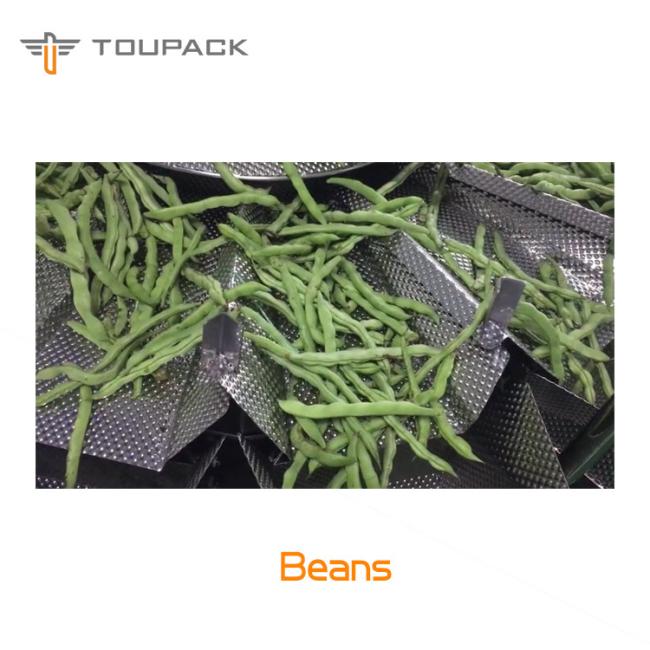 Multihead weigher production line setup