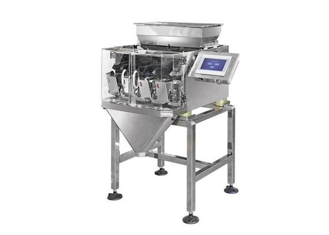 Multihead Weigher side view showing hoppers