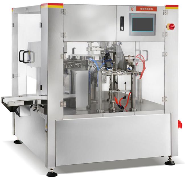 Mini Doypack machine in operation