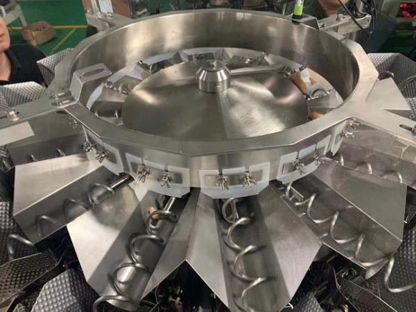 SS Sticky Oily Food Screw Multihead Weigher High Accuracy 1.3L Waterproof