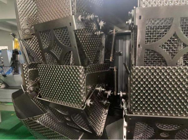 SS Sticky Oily Food Screw Multihead Weigher High Accuracy 1.3L Waterproof