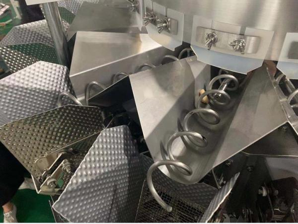 SS Sticky Oily Food Screw Multihead Weigher High Accuracy 1.3L Waterproof