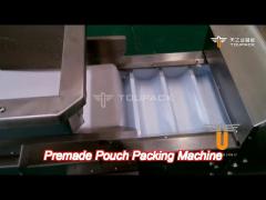automatic premade pouch packing machine zipper standing up bag granule sugar salt rice grain packagi