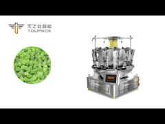 Automatische bonenzaad noten snoep walnoot gedroogde vruchten voedsel snack multi-head weigeraar voedsel verpakkingsmachine met stikstof