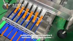 Máquina Empaquetadora Multilínea de Stick Pack 2-16 Columnas 55 BPM
