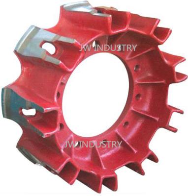 China Rear Spider nine Blades wheel hub ductile iron casting Benz trailer suspension parts for sale