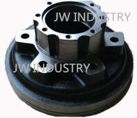 China Brake drum/arbor wheel hub for KOMATSU style forklift ductile iron casting parts for sale