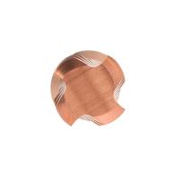 China Solid Carbide 60 Degree End Mill Cutter Three Teeth With Nano Coating for sale