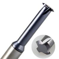 China CNC Solid Carbide Thread Milling Cutters , Black Single Tooth Thread Mill 55 Degree for sale