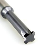 China CNC Solid Carbide Thread Milling Cutters , Black Single Tooth Thread Mill 55 Degree for sale