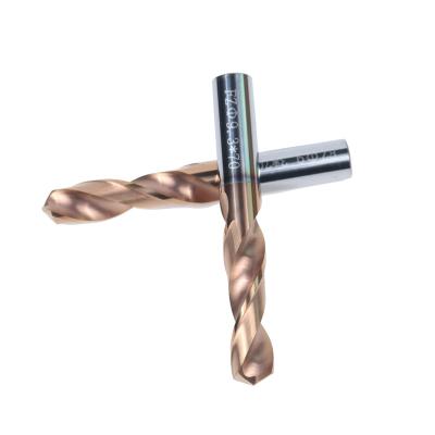 China Straight Flute Carbide Drill Bits Met Tungsten Steel Grade Titanium Nitride Coating Te koop