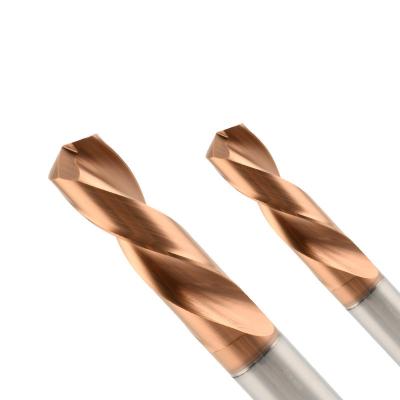China Straight Flute Carbide Drill Bits Met Tungsten Steel Grade Titanium Nitride Coating Te koop