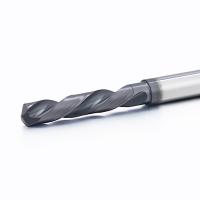 China Wood Inner Coolant Solid Carbide CNC Bits Round Shank Straight Flute Type for sale