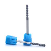 China Copper Long Neck Micro Diameter End Mill TiAlN Coating For Precise Machining for sale