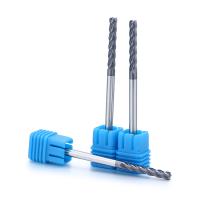 China Copper Long Neck Micro Diameter End Mill TiAlN Coating For Precise Machining for sale