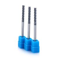 China Copper Long Neck Micro Diameter End Mill TiAlN Coating For Precise Machining for sale