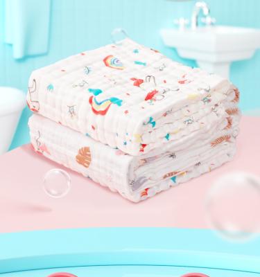 China Combed Cotton Multilayer Crinkle Gauze Blanket Soft Gauze Fabric for sale