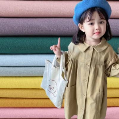 China 178GSM Brush Flannel Cotton  Fabric  Coat Thick 32SX16S 130X60 for sale